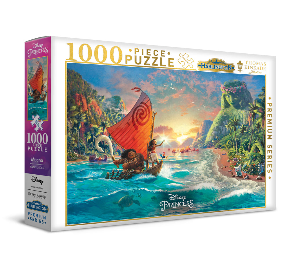 Harlington - Thomas Kinkade - Disney - Moana Jigsaw Puzzle (1000 Piece ...