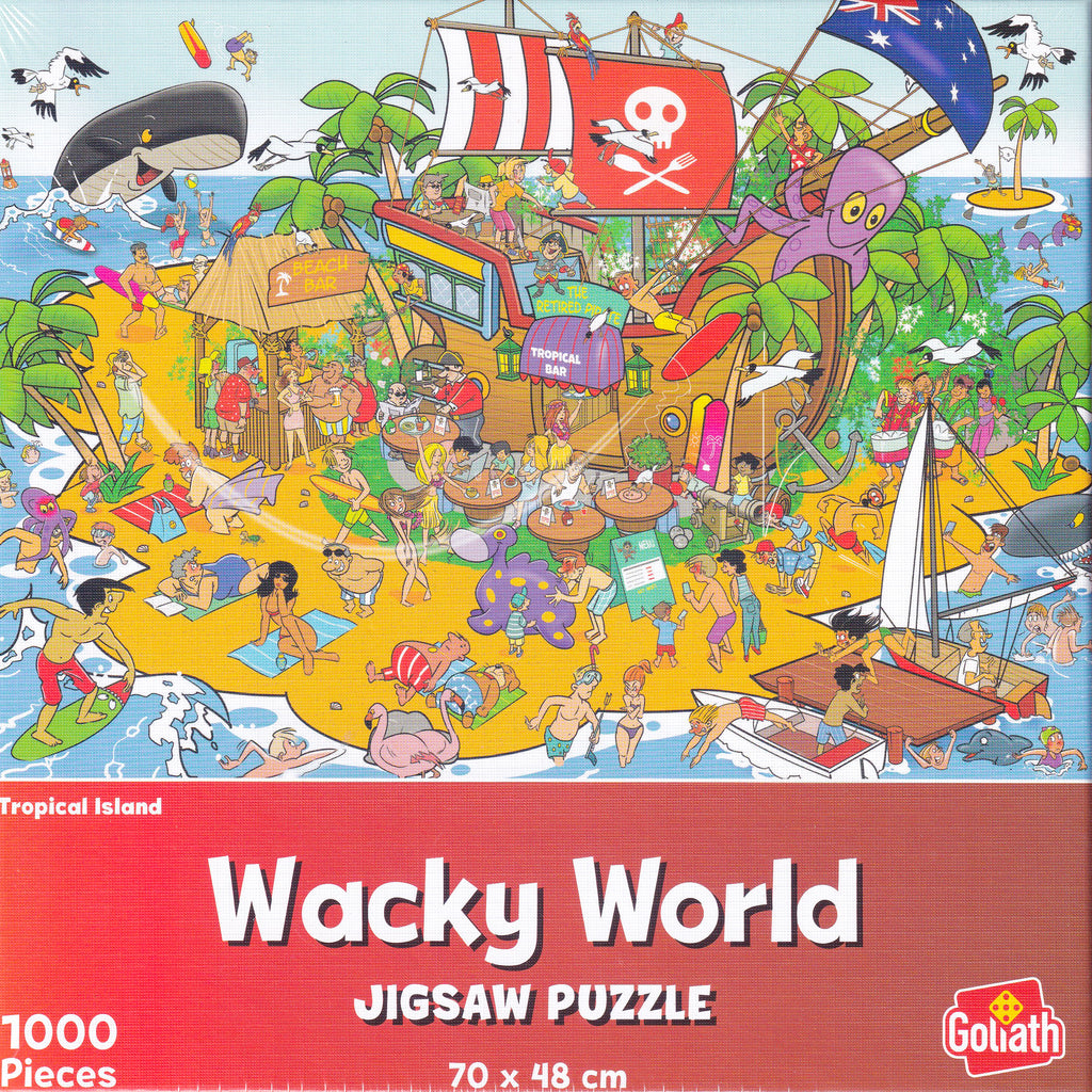 Wacky World - Tropical Island 1000 Piece Jigsaw Puzzle | I Love Puzzles