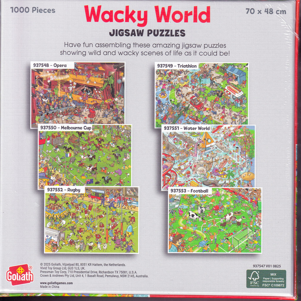 Wacky World - Melbourne Cup 1000 Piece Jigsaw Puzzle | I Love Puzzles