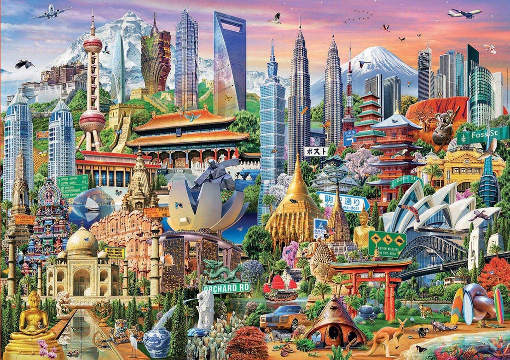 Educa - Asia Landmarks Jigsaw Puzzle (1500 Pieces) | I Love Puzzles