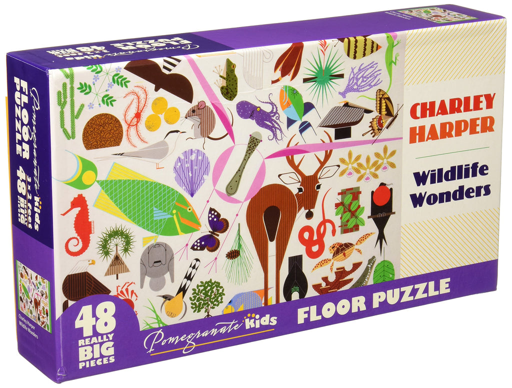 Pomegranate - Wildlife Wonders Floor Puzzle by Charley Harper Jigsaw P ...