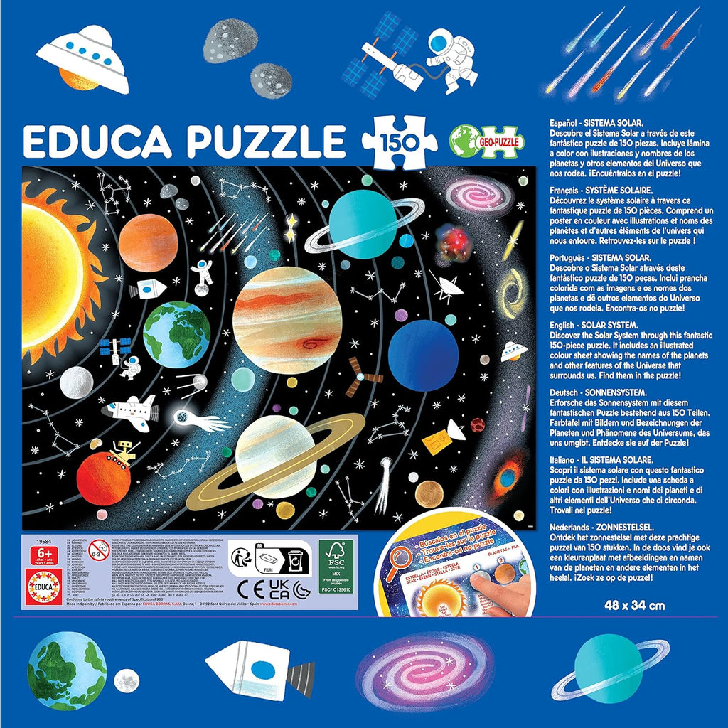 Educa - Solar System Jigsaw Puzzle (150 Pieces) | I Love Puzzles