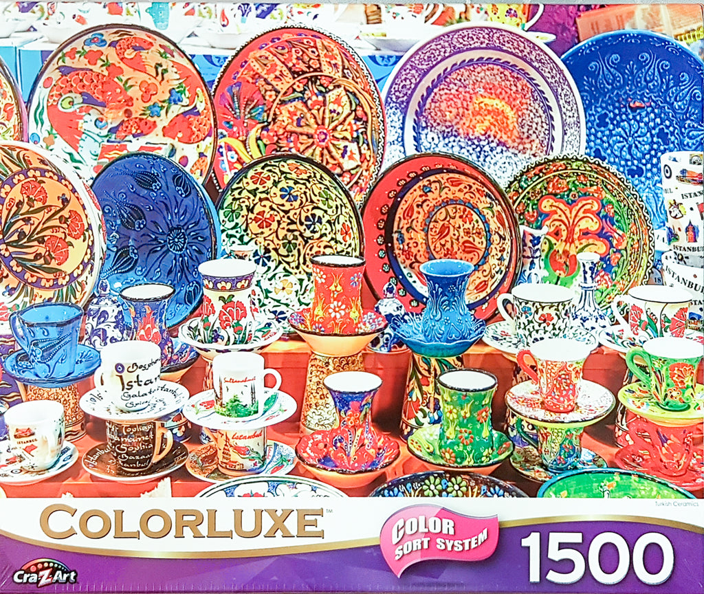 Colorluxe - Turkish Ceramics Jigsaw Puzzle (1500 Pieces) | I Love Puzzles