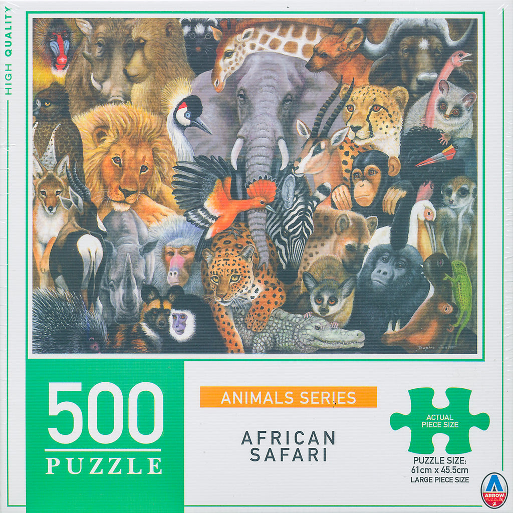 Arrow Puzzles - Animals Series - African Safari - 500 Piece Jigsaw Puz ...