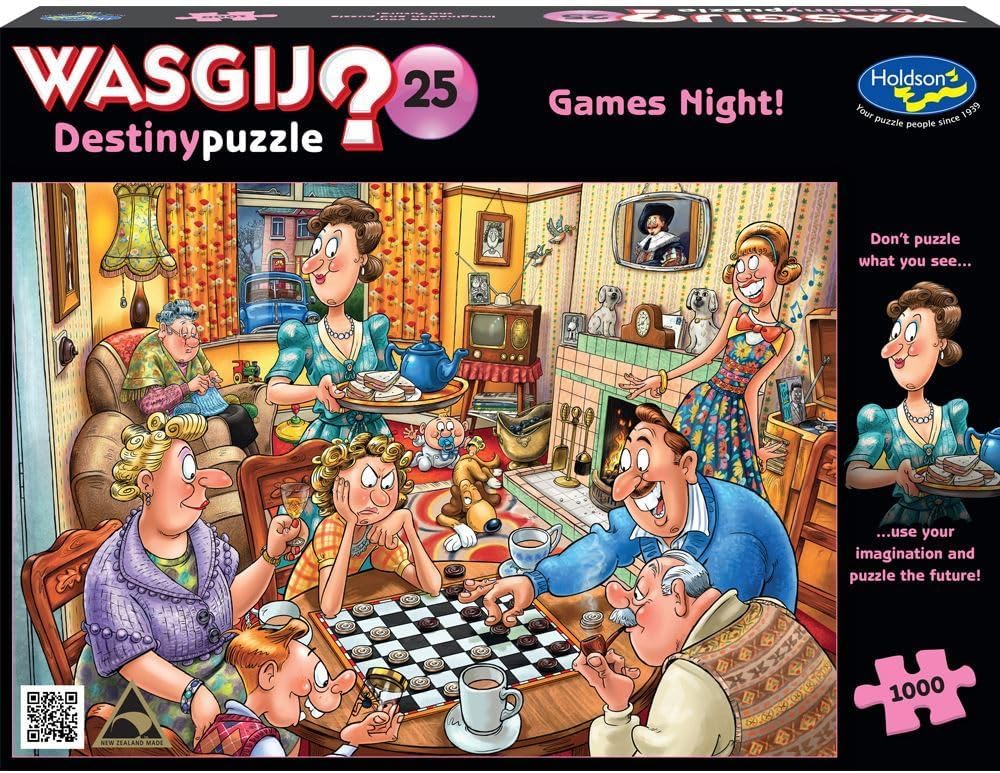 Holdson - Wasgij? Destiny 25 Games Night Jigsaw Puzzle (1000 Pieces ...
