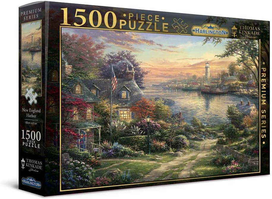 Harlington - New England Harbor by Thomas Kinkade Jigsaw Puzzle (1500 ...