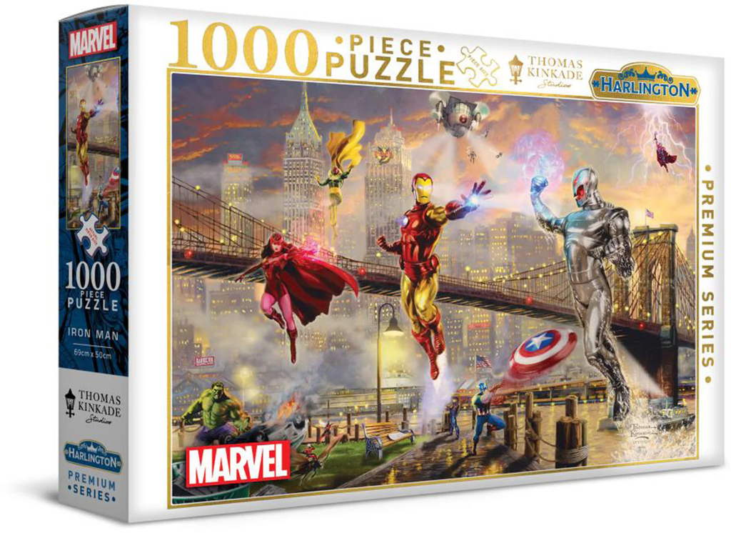 Harlington - Marvel - Iron Man by Thomas Kinkade Jigsaw Puzzle (1000 P ...