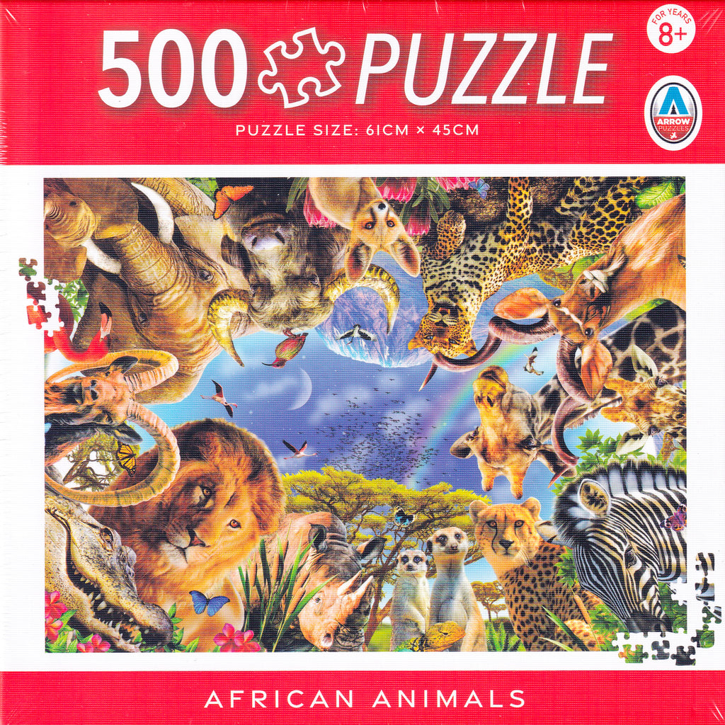 Arrow Puzzles - African Animals by Adrian Chesterman - 500 Piece Jigsa ...