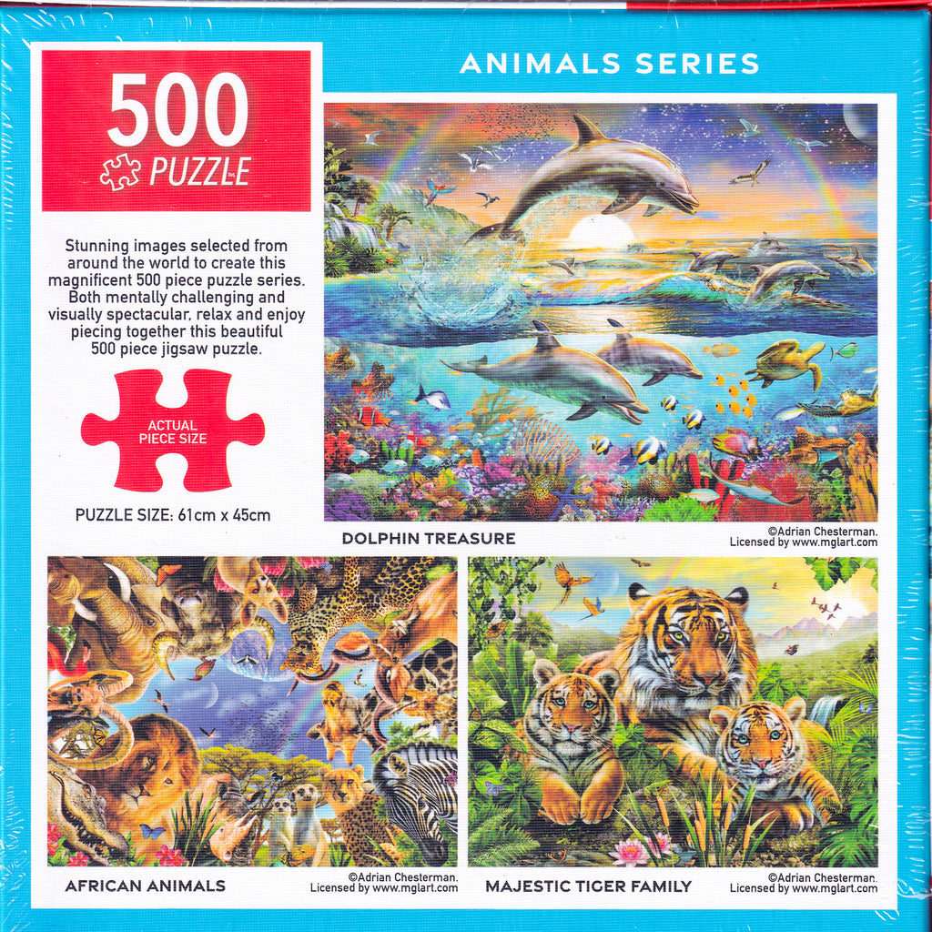 Arrow Puzzles - Dolphin Treasure by Adrian Chesterman - 500 Piece Jigs ...