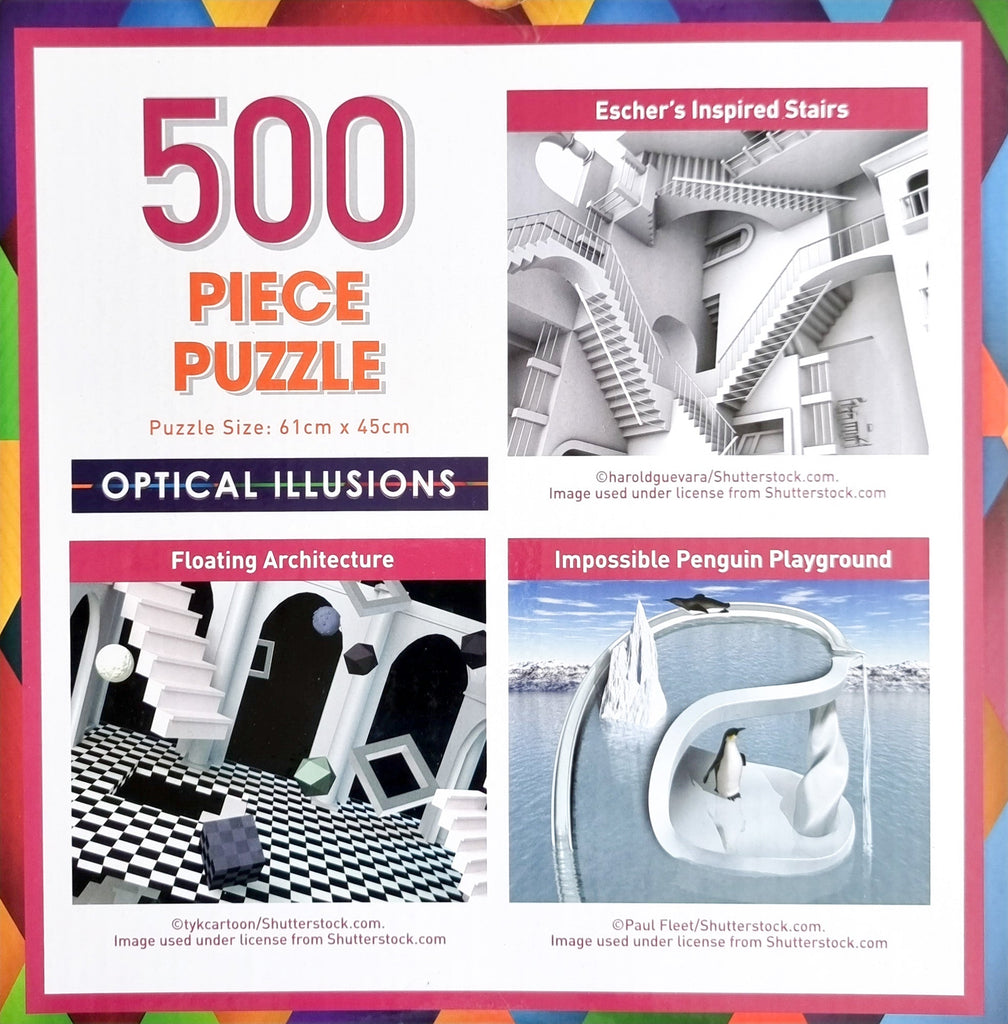 Arrow Puzzle - Optical Illusions - Floating Architecture 500 Piece Jig ...