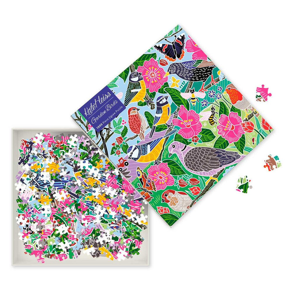Flame Tree Studio - Garden Birds by Kate Heiss Jigsaw Puzzle (1000 Pie ...