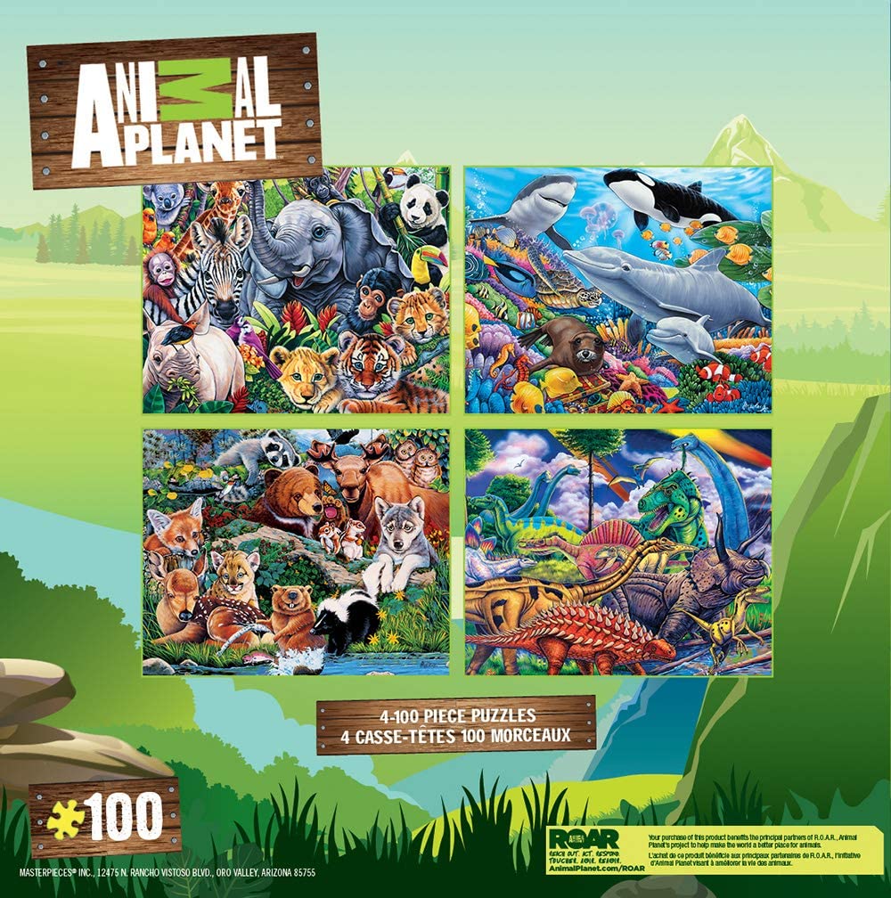 Masterpieces Animal Planet Puzzle (4-Pack) | I Love Puzzles