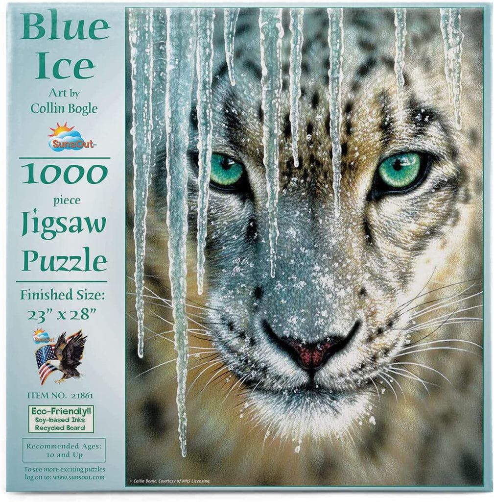 Sunsout - Blue Ice Jigsaw Puzzle (1000 Pieces) | I Love Puzzles