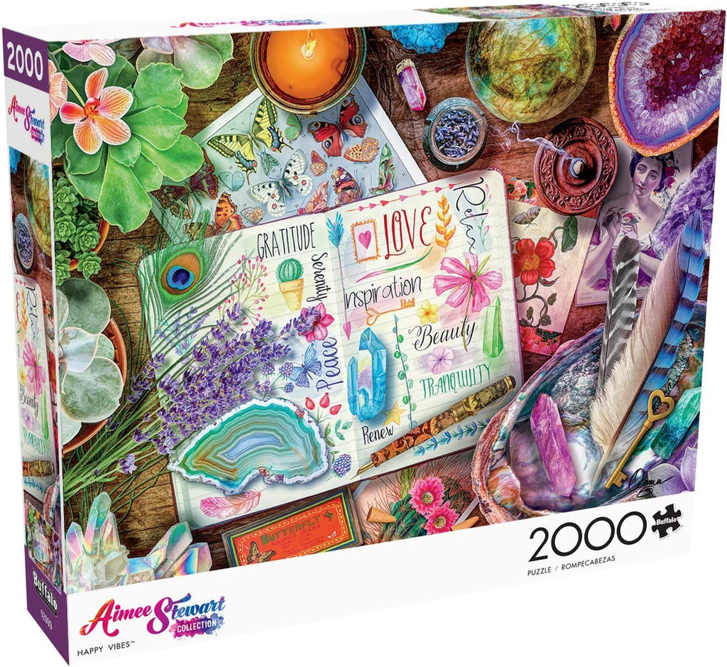 Buffalo Games - Aimee Stewart - Happy Vibes - 2000 Piece Jigsaw Puzzle ...