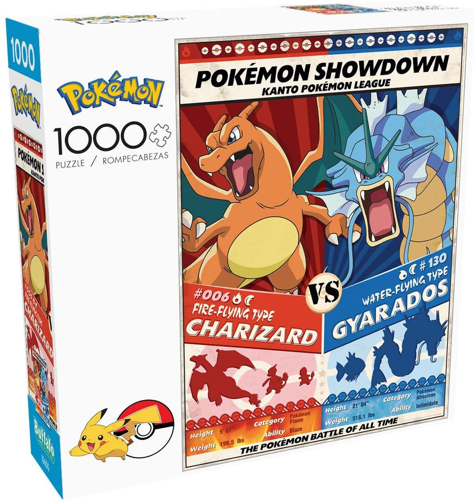 Buffalo Games - Pokemon Showdown: Charizard V. Gyarados - 1000 Piece J ...