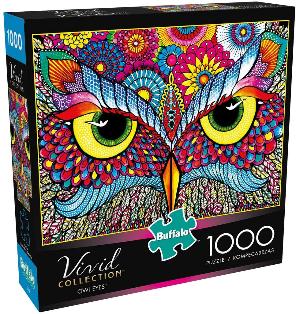 Buffalo Games - Vivid Collection - Owl Eyes - 1000 Piece Jigsaw Puzzle ...