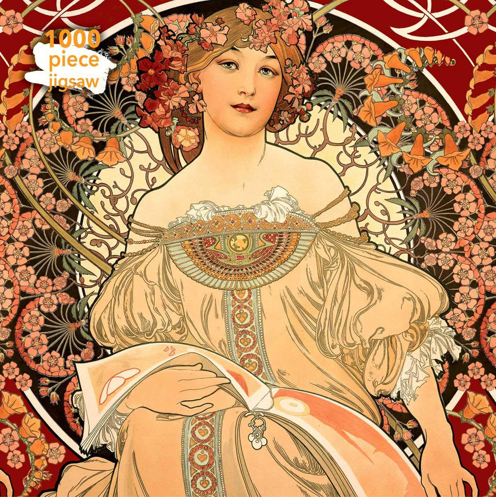 Flame Tree Studio - Reverie Mucha by Alphonse Mucha Jigsaw Puzzle (100 ...