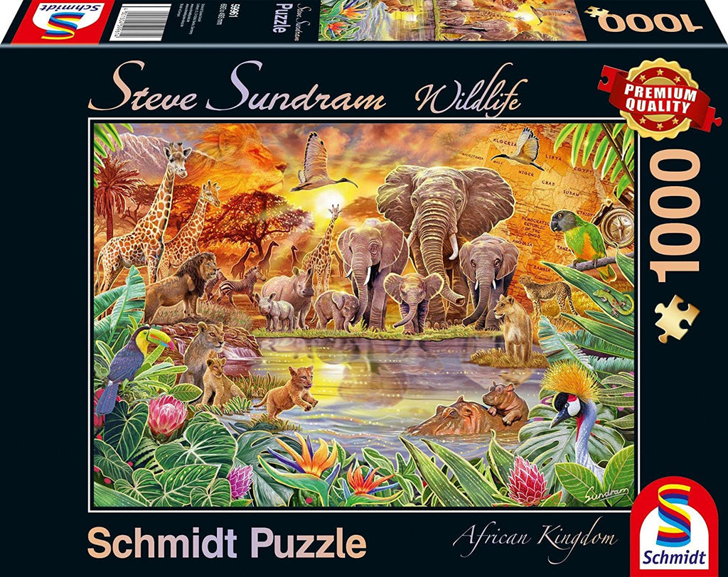 Schmidt - Wildlife African Kingdom by Steve Sundram Jigsaw Puzzle (100 ...