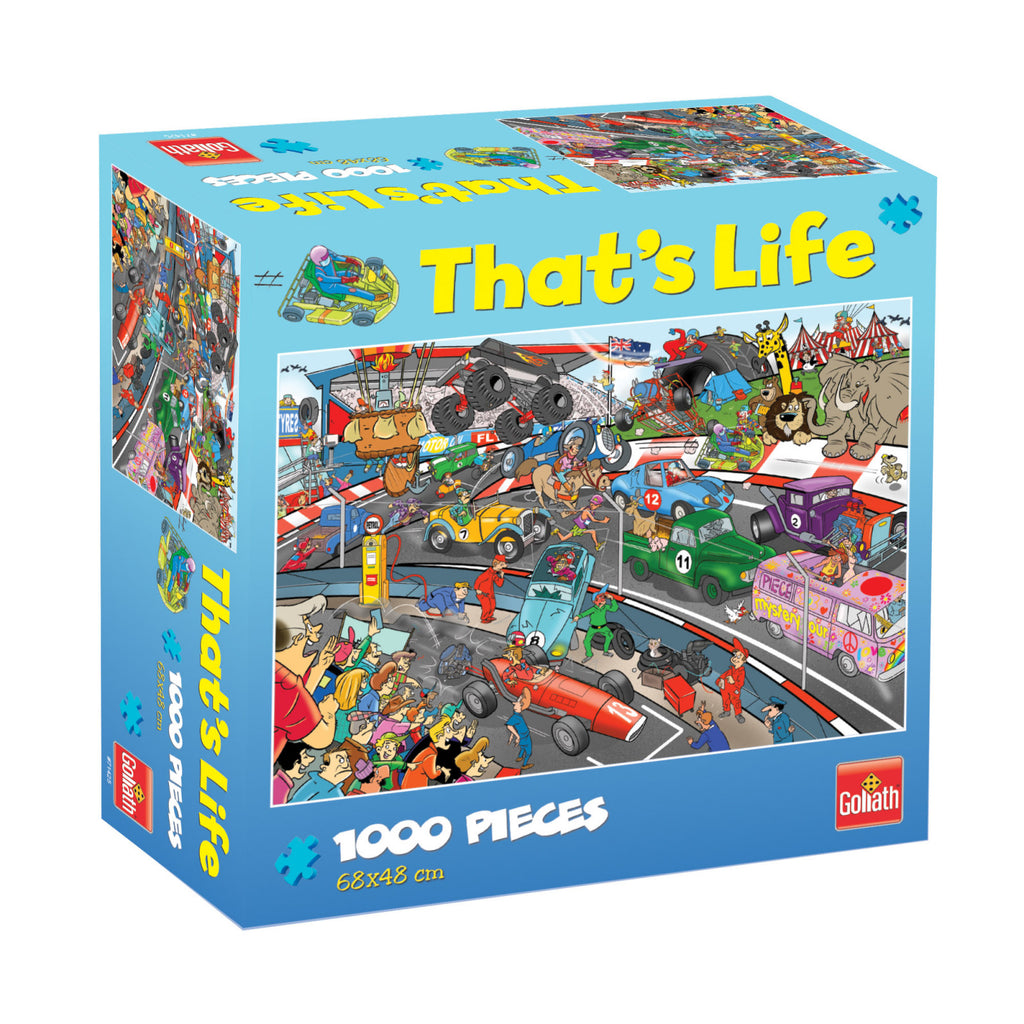 Goliath Games - That's Life - Car Race Jigsaw Puzzle (1000 Pieces) | I ...