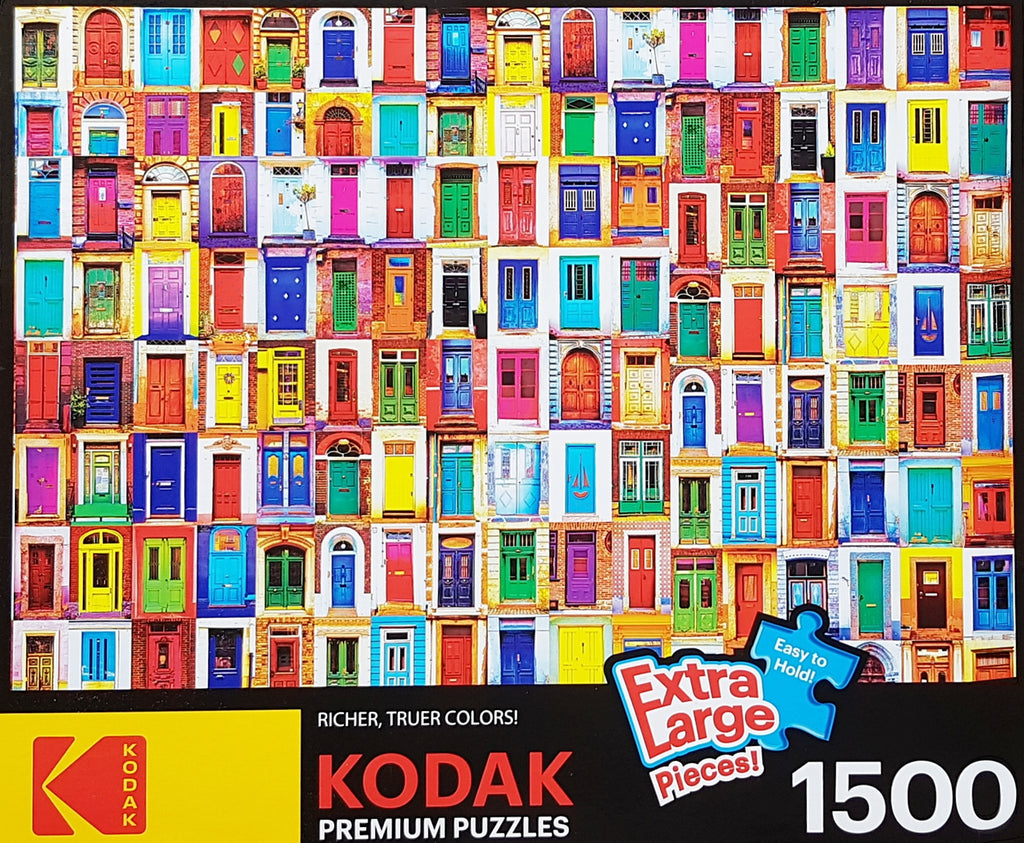 Kodak Premium Puzzles - Collage of Ancient Colourful Doors from Around ...