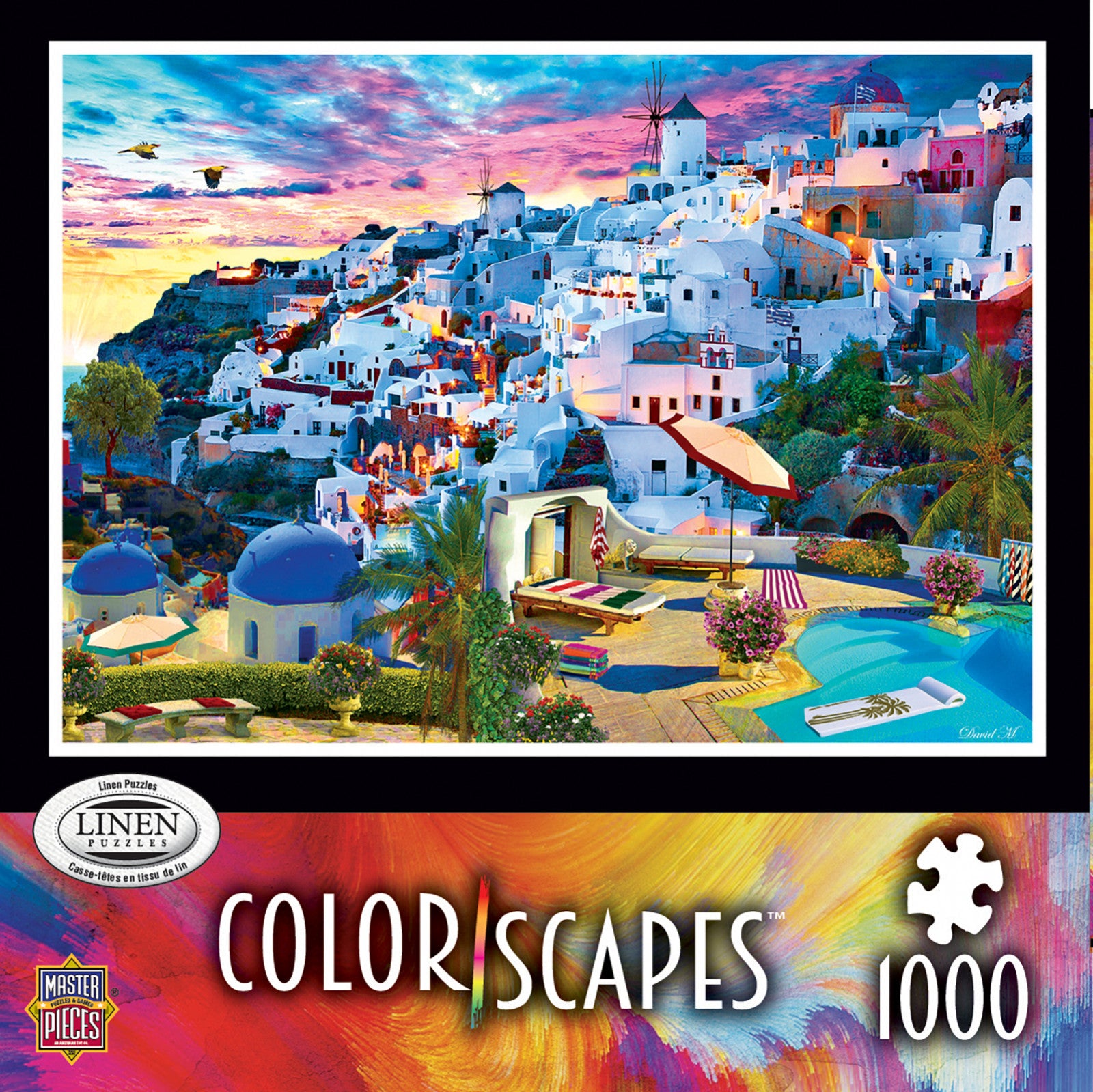 Masterpieces Puzzle Colorscapes Santorini Sky Puzzle 1,000 pieces | I ...