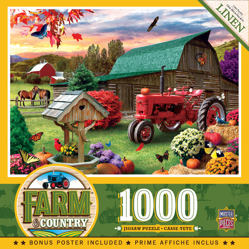 Masterpieces - Farm and Country Harvest Ranch Jigsaw Puzzle (1000 Piec ...