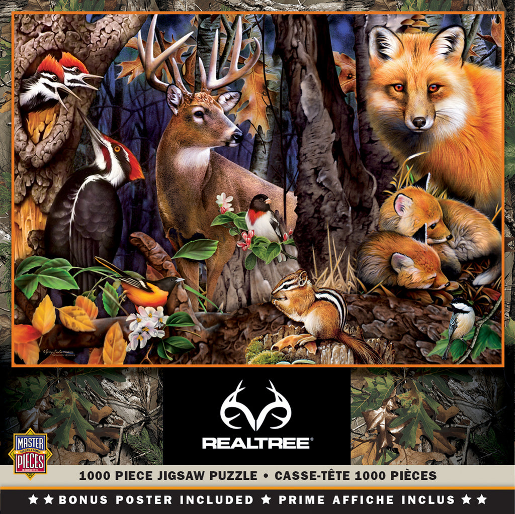 Masterpieces Puzzle Realtree Forest Gathering Puzzle 1,000 pieces | I ...