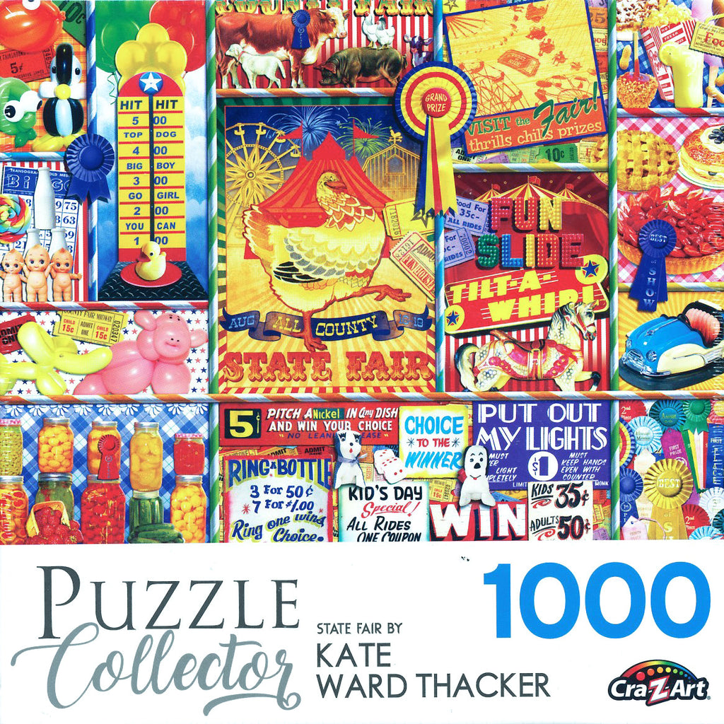 Puzzle Collector - State Fair 1000 Piece Jigsaw Puzzle by Kate Ward Th ...