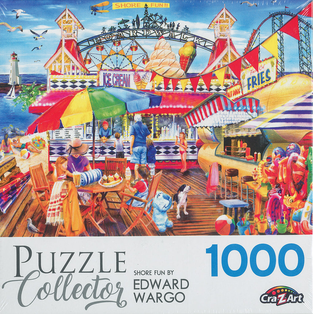 Puzzle Collector - Shore Fun by Edward Wargo 1000 Piece Jigsaw Puzzle ...