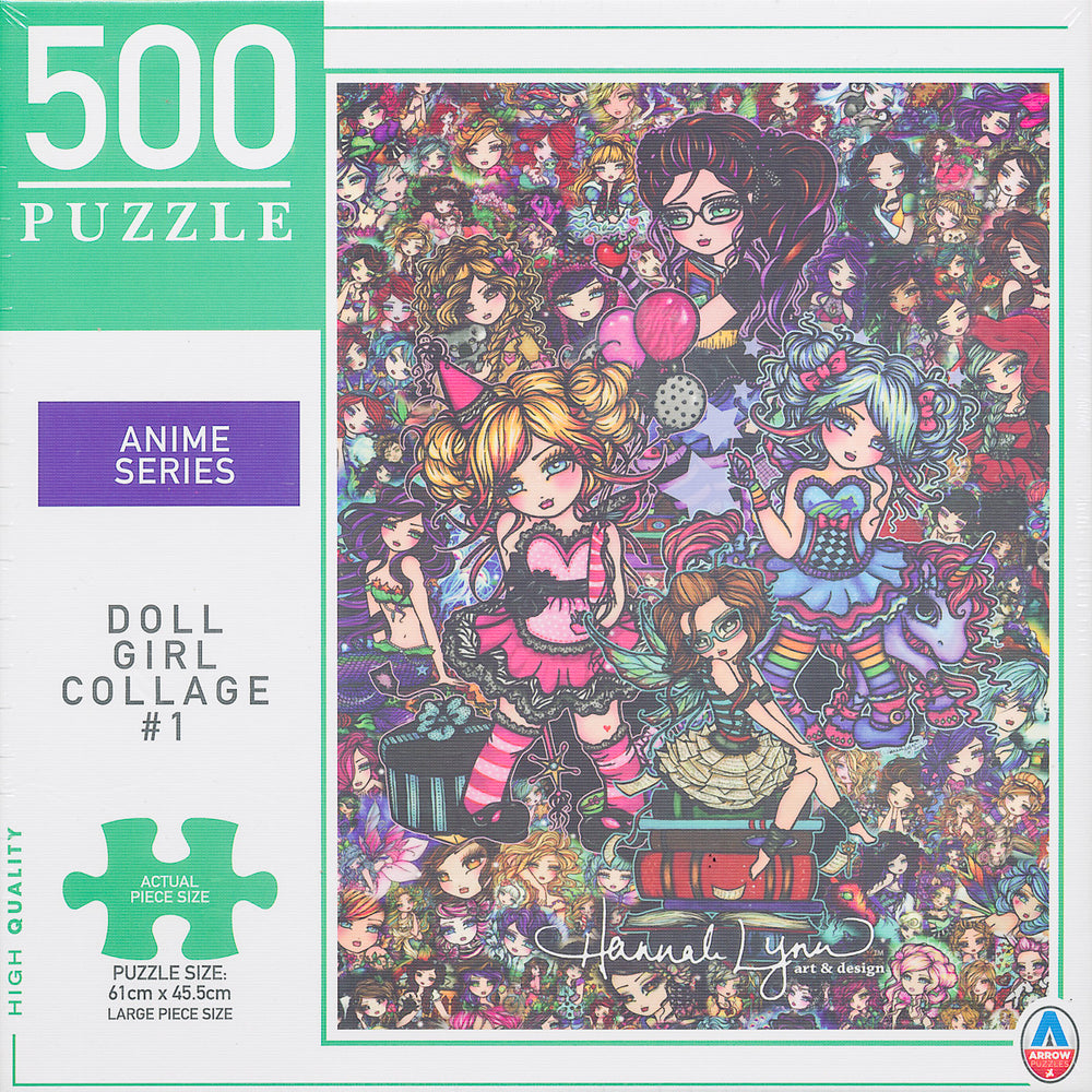 Arrow Puzzles - Anime Series - Doll Girl Collage #1 - 500 Piece Jigsaw ...