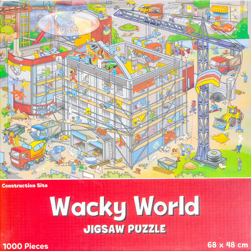 Wacky World - Construction Site 1000 Piece Jigsaw Puzzle | I Love Puzzles