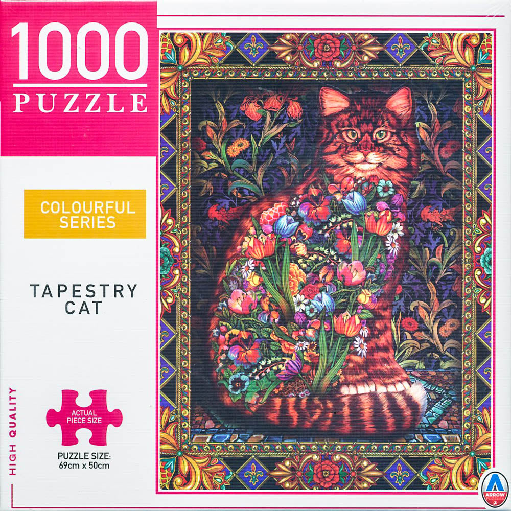 Arrow Puzzles - Colourful Series - Tapestry Cat - 1000 Pieces | I Love ...