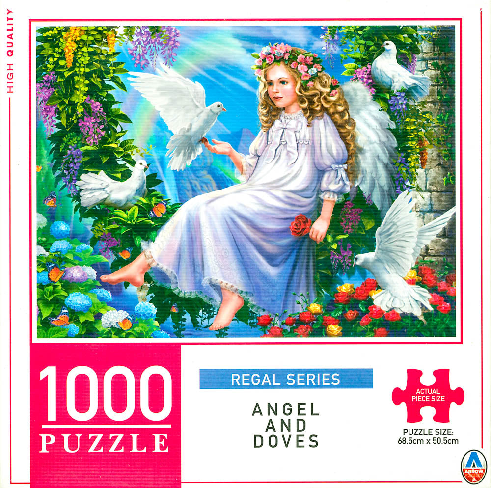 Arrow Puzzles - Regal Series - Angel and Doves - 1000 Pieces | I Love ...